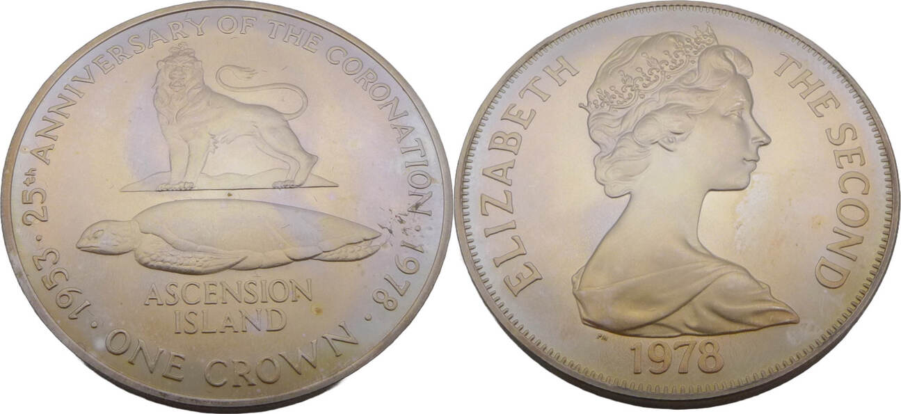 Ascencsion / St. Helena 1 Crown 1978 25. Jahrestag - Krönung von ...