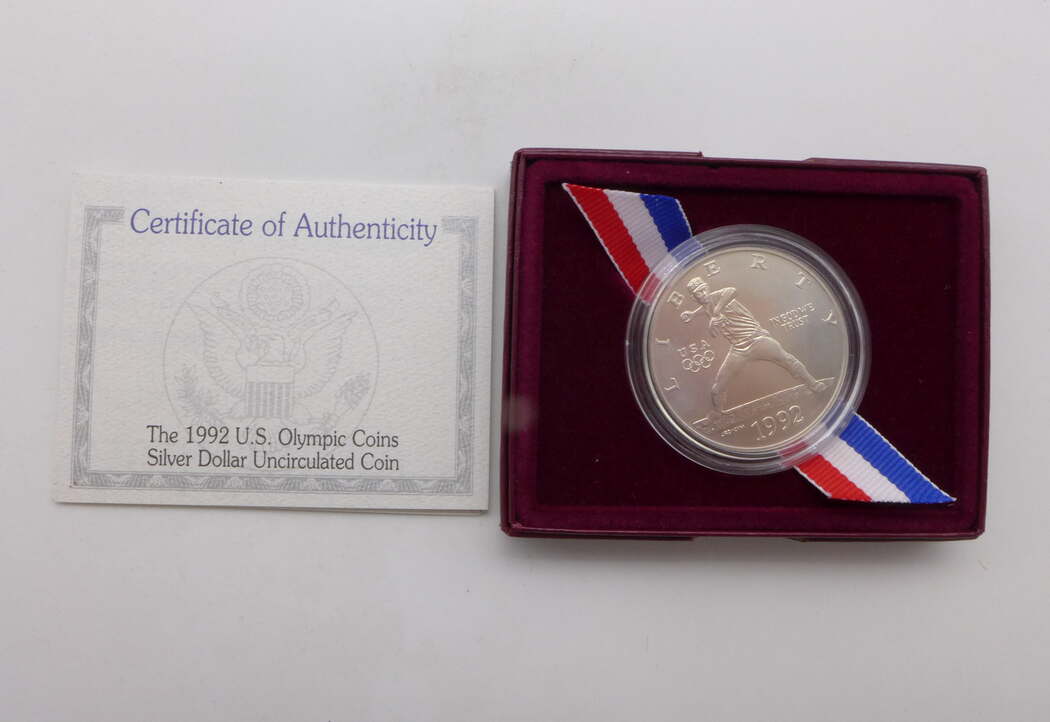 Vereinigte Staaten / USA 1 Dollar 1992 Olympic Coin Stgl | MA-Shops