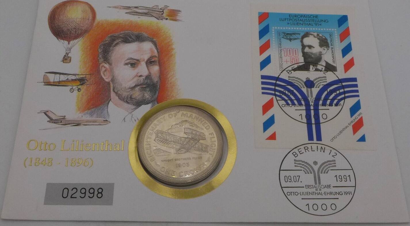 Isle of Man 1 Crown 1983 Bicentenary of manned flight - One Crown ...