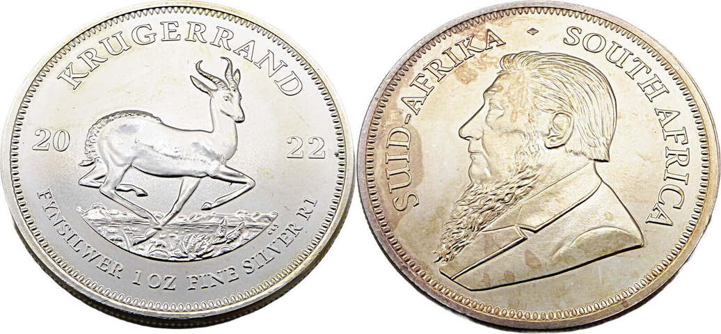 Südafrika 1 Krügerrand / 1 Oz 2022 Das Bildnis von Stephanus Johannes ...