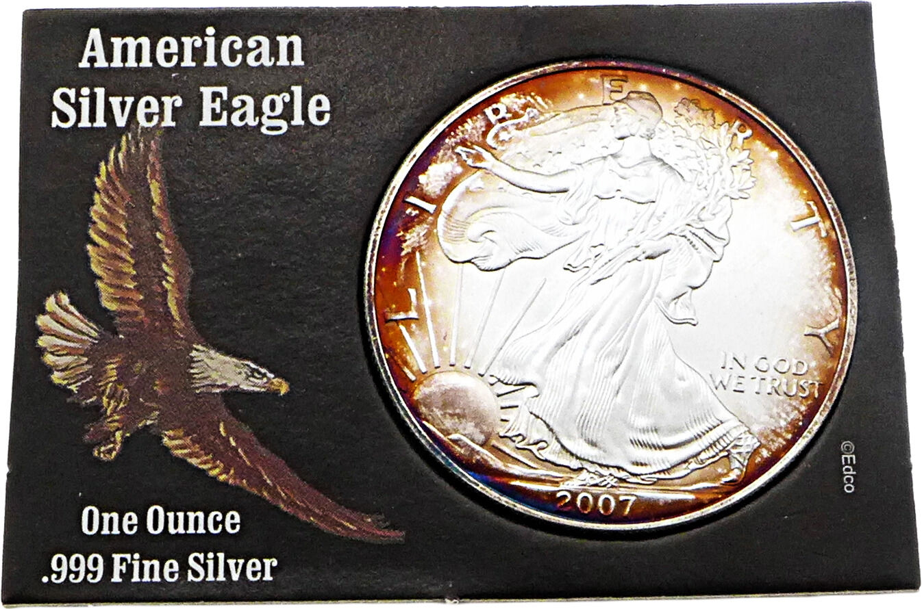Vereinigte Staaten / USA 1 Dollar 2007 American Silver Eagle Stgl, schöne Patina | MA-Shops