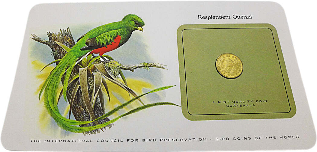 Guatemala 1 Centavo 1979 Serie: Bird coins of the world - Der Quetzal ...