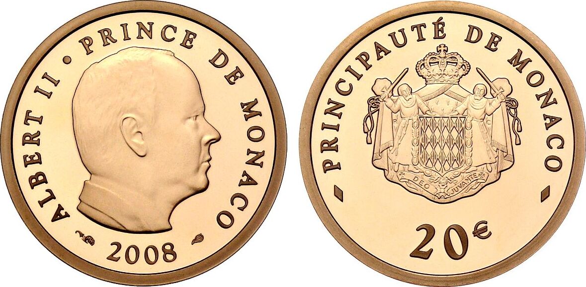 Monaco 20 Euro 2008 Gold - Albert II. PP | MA-Shops