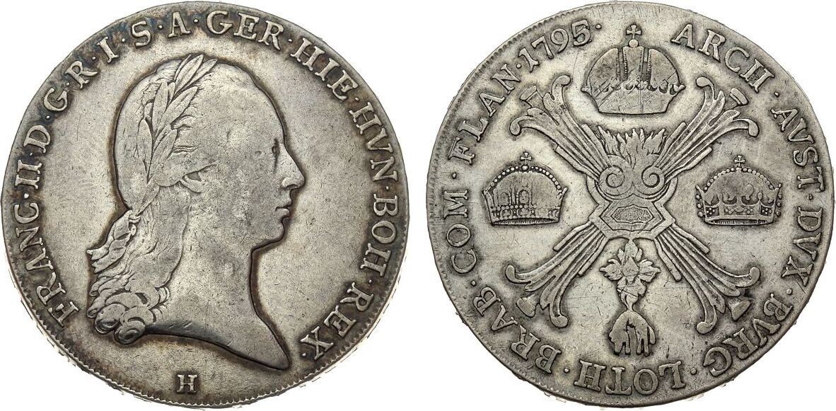 Haus Habsburg Kronentaler 1795 H Franz II.(I.), 1792-1835 ss | MA-Shops