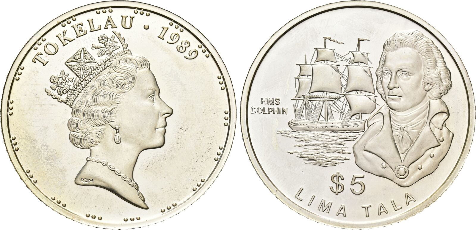 Tokelau, 5 Lima Tala 1989, Geschichte der Seefahrt - 1.Ausg. - HMS ...