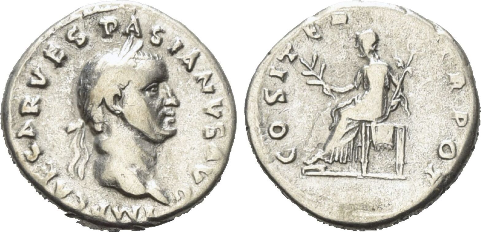 Römisches Reich, AR Denar 69-71, Rom, Vespasian 69-79, ss | MA-Shops