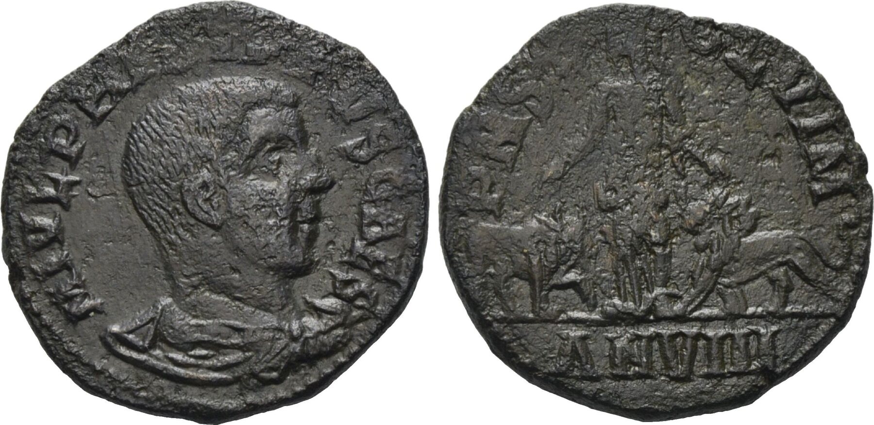 Römisches Reich, AR Sesterz, Viminacium, Philipp II, als Caesar 244-247 ...