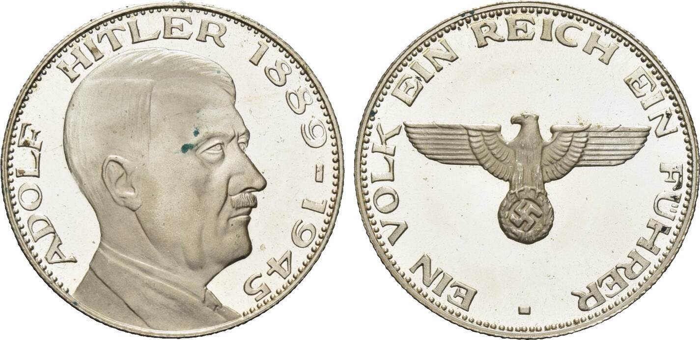 Deutschland, Medaille o. J., Zum Gedenken an Adolf Hitler, leicht ...