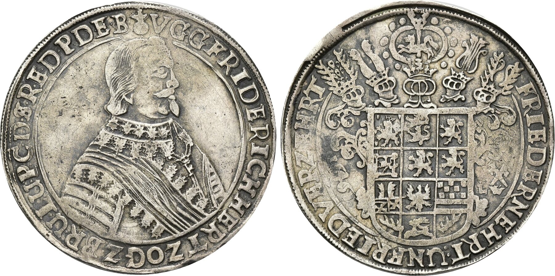 Braunschweig-Lüneburg, Linie Lüneburg, Reichstaler 1646, Friedrich von Celle, 1636-1648, ss | MA ...