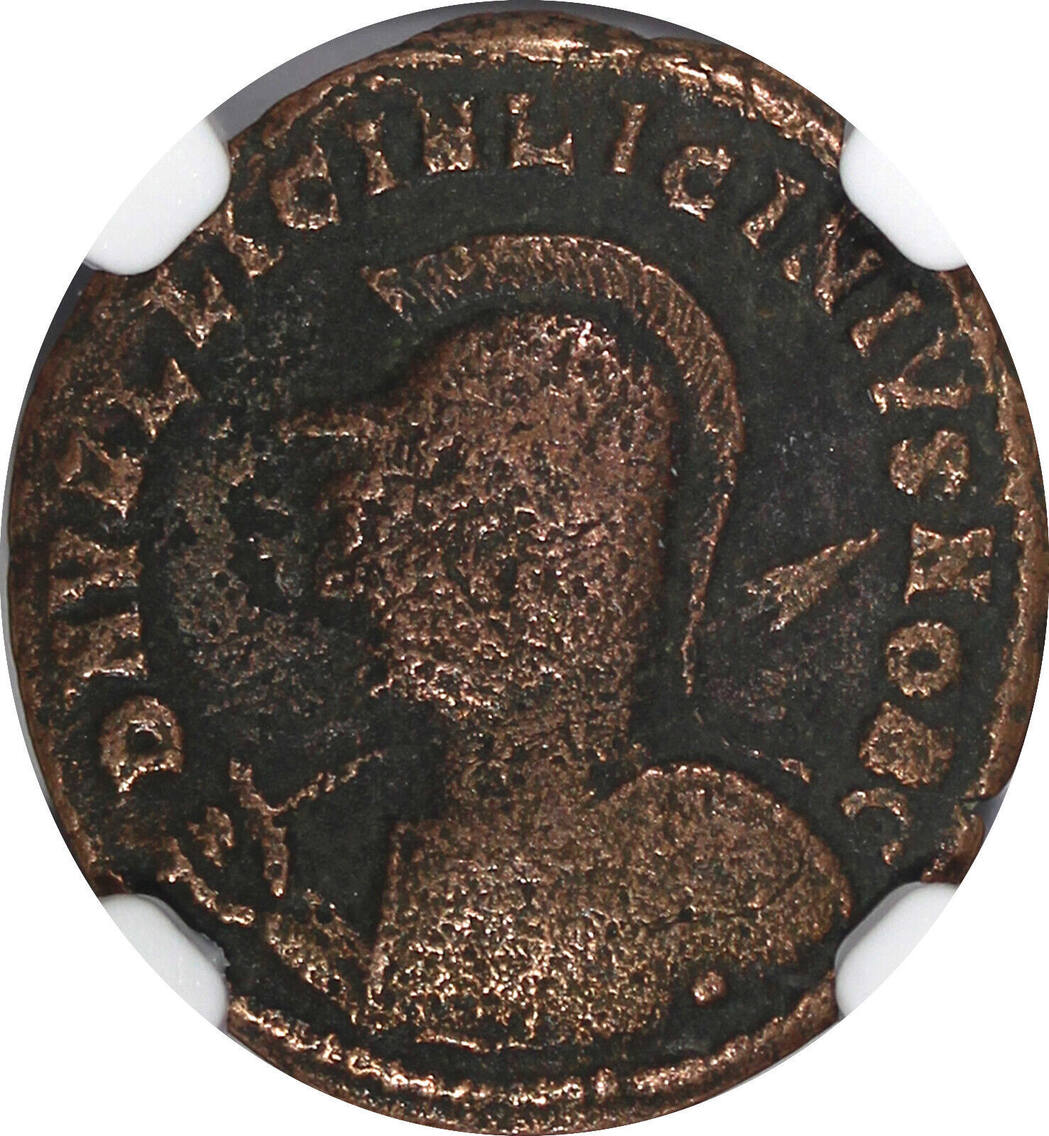 317-324 ad ROMAN Licinius II as CAESAR AD 317-324 BI NUMMUS /JUPITER w ...