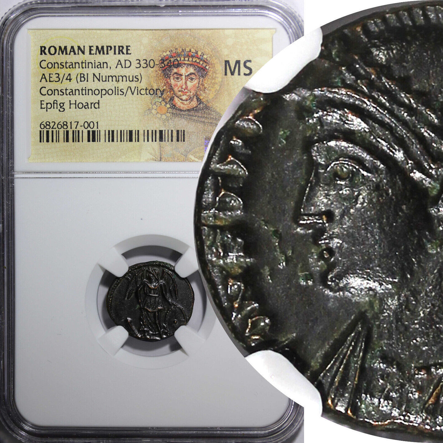 NUMMUS Roman Constantinian AD 330-340 AE3/4 NGC MS Constantinopolis ...