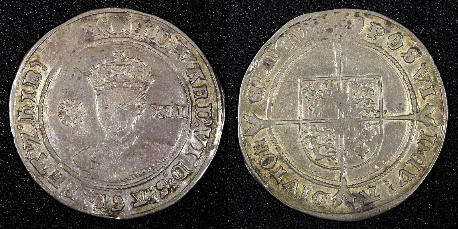 United Kingdom 1553 Shilling 1551-1553 ENGLAND Edward VI (1547-1553 ...