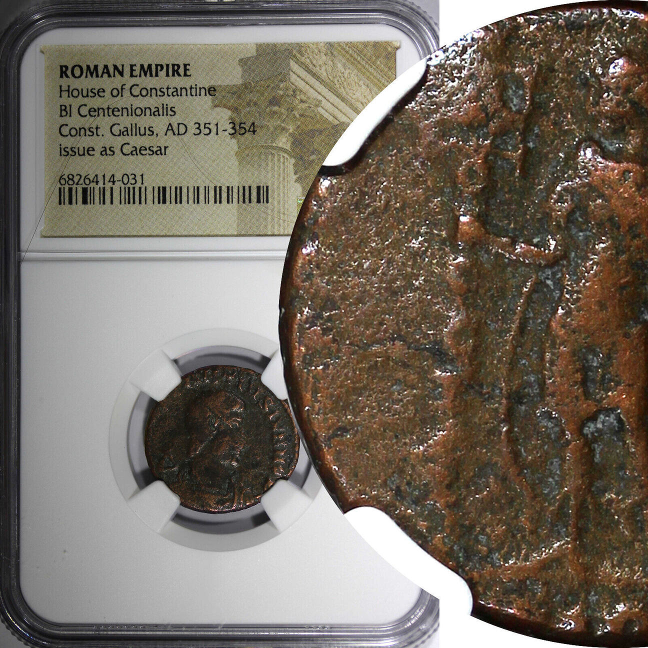 Centenionalis 351-354 AD ROMAN Gallus AD 351-354 BI/Concordia Chi-Rho ...