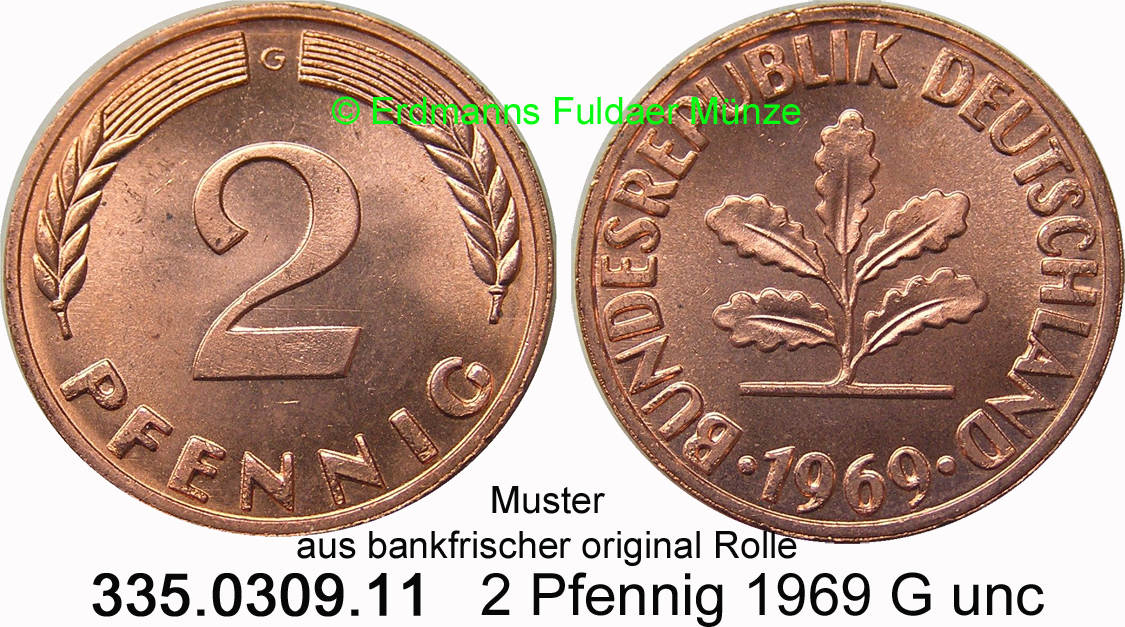 2 Pfennig 1969