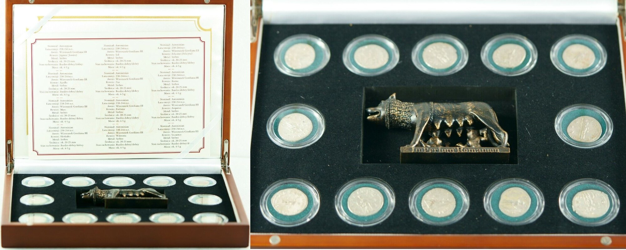 Ancient Coins Antoninian The Roman Empire in Silver Coin Set 12 Ancient ...