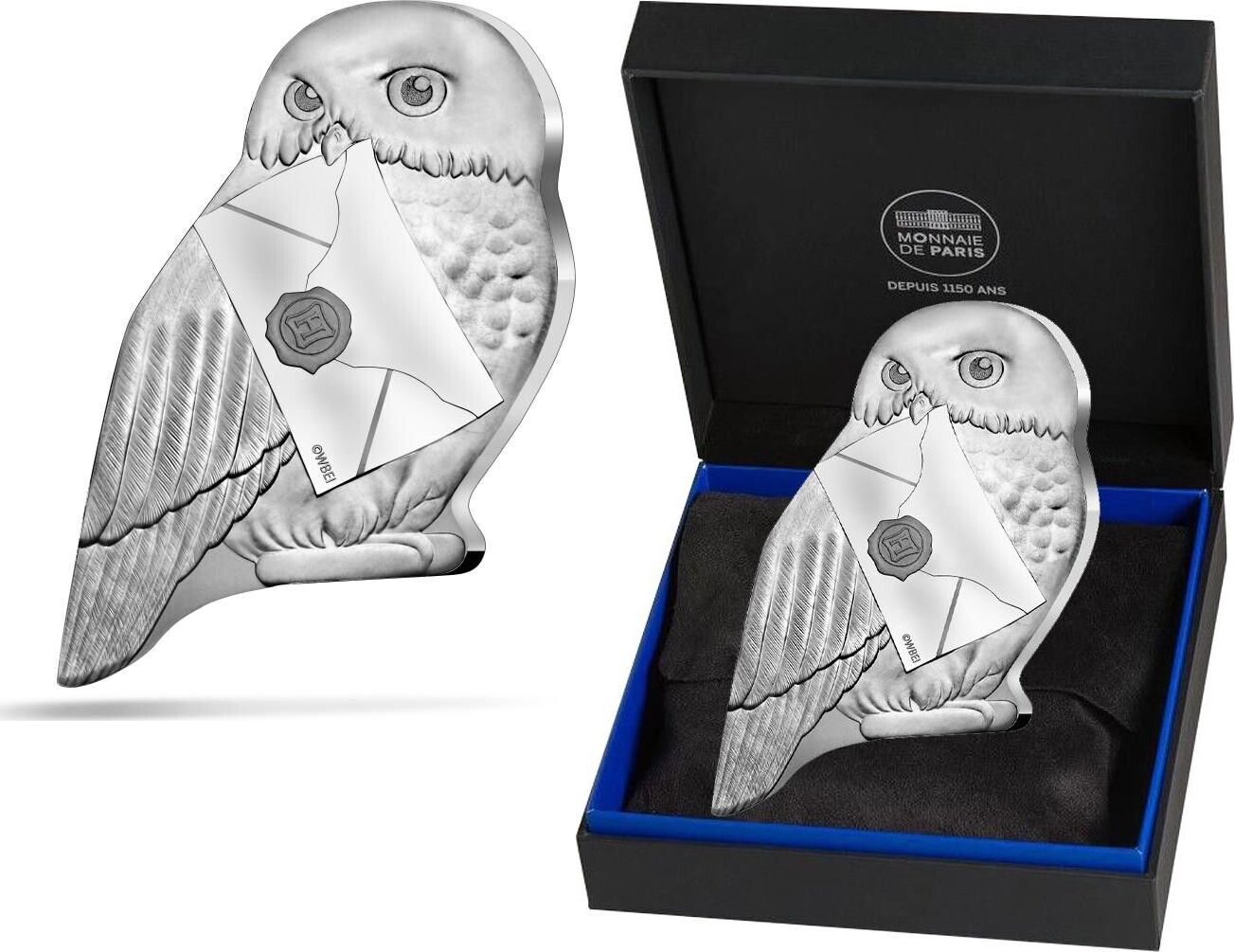 France Frankreich 10 € 2021 HARRY POTTER Hedwig Owl Shaped Silver Coin ...