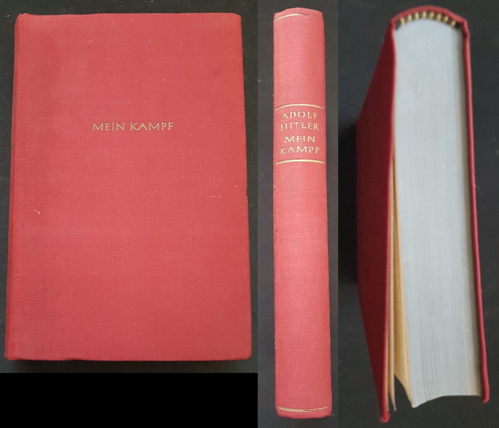 3. Reich Buch 1940 Hitler Mein Kampf TORNISTERAUSGABE guter Zustand ...