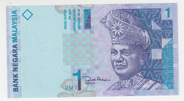 Malaysia, 1 Ringgit Banknote kassenfrisch | MA-Shops
