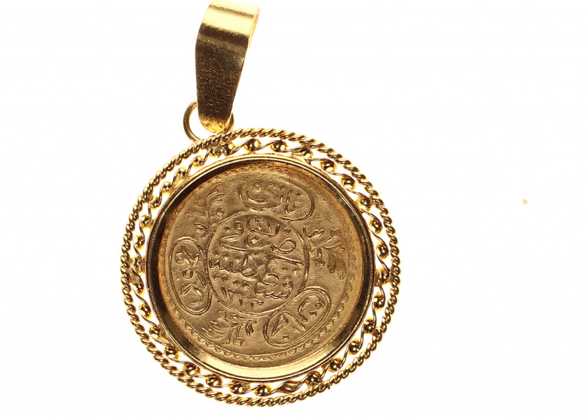 585 Gold Arabischer Anhänger 1,96g Gold 14 Karat Sehr gut, siehe Fotos ...