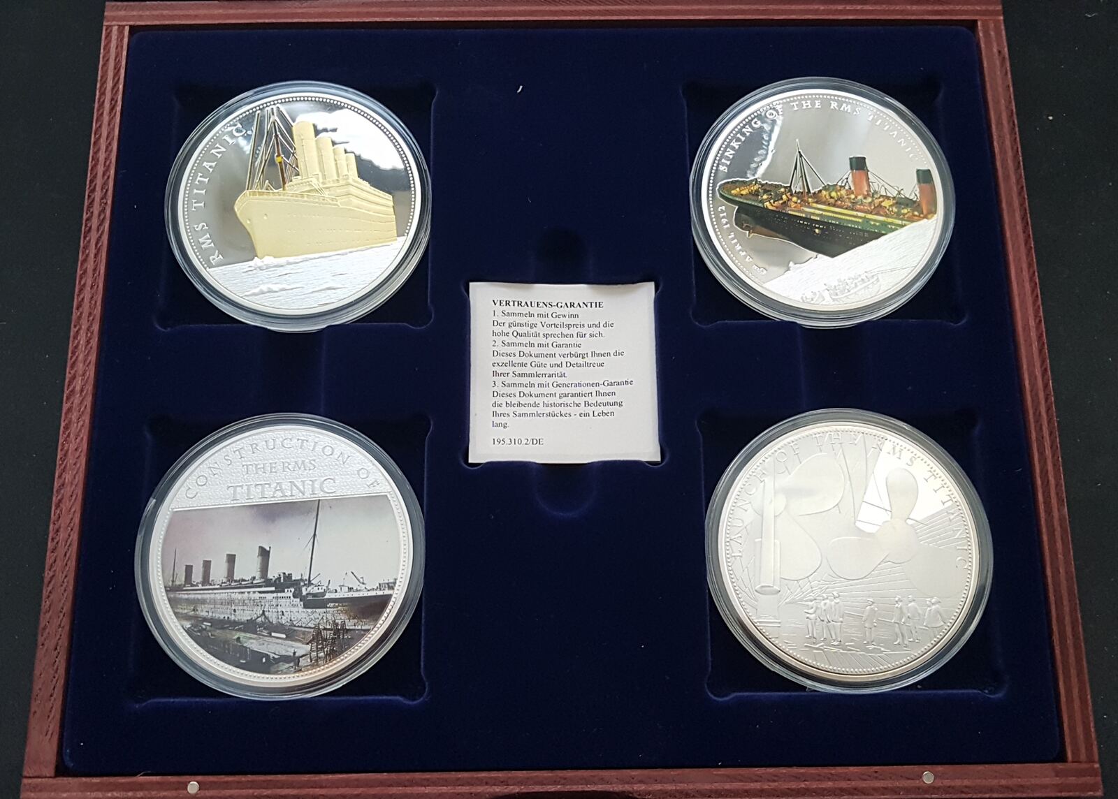 Schiffahrt 4 versilberte Medaillen 2012 100 Jahre Titanic, PP | MA-Shops
