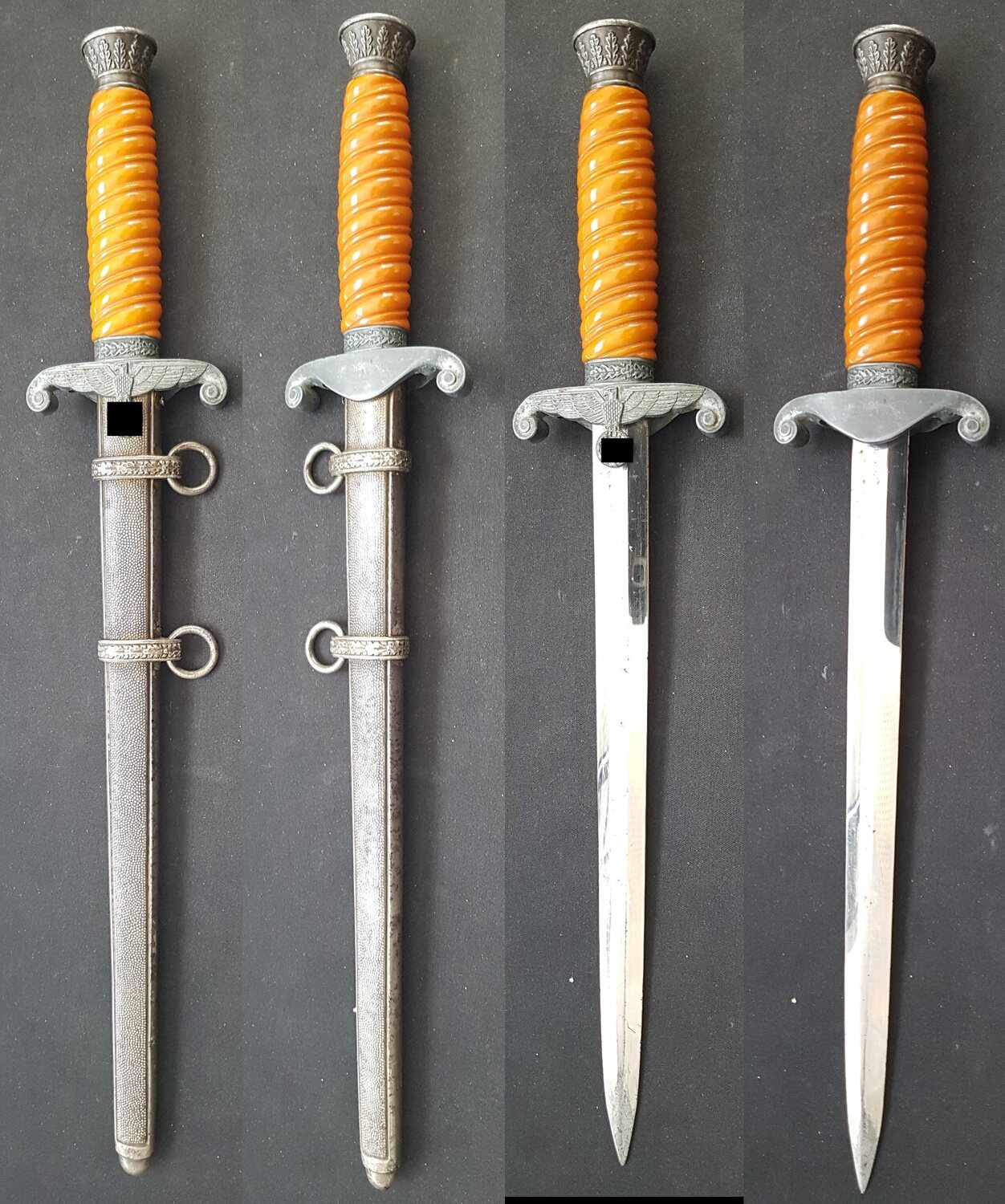 3. Reich Offiziersdolch Wehrmacht Hersteller Emil Voss sehr guter ...