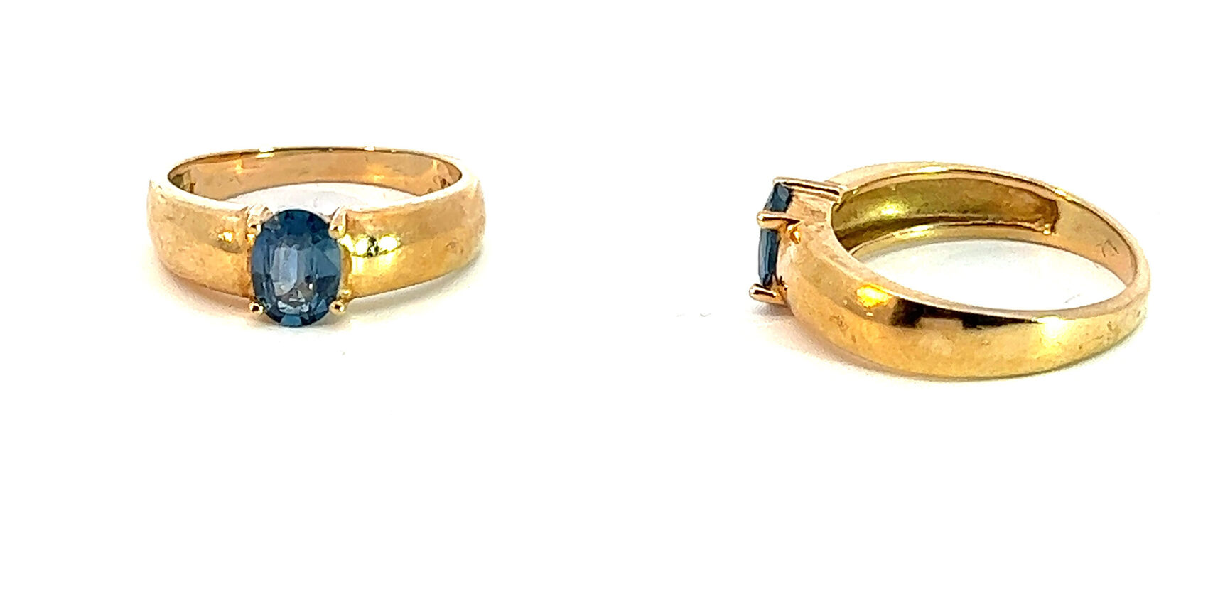 375 Gold 375 Ring, mit Tansanit, Ringgröße 53-54 Sehr gut sehe Fotos ...