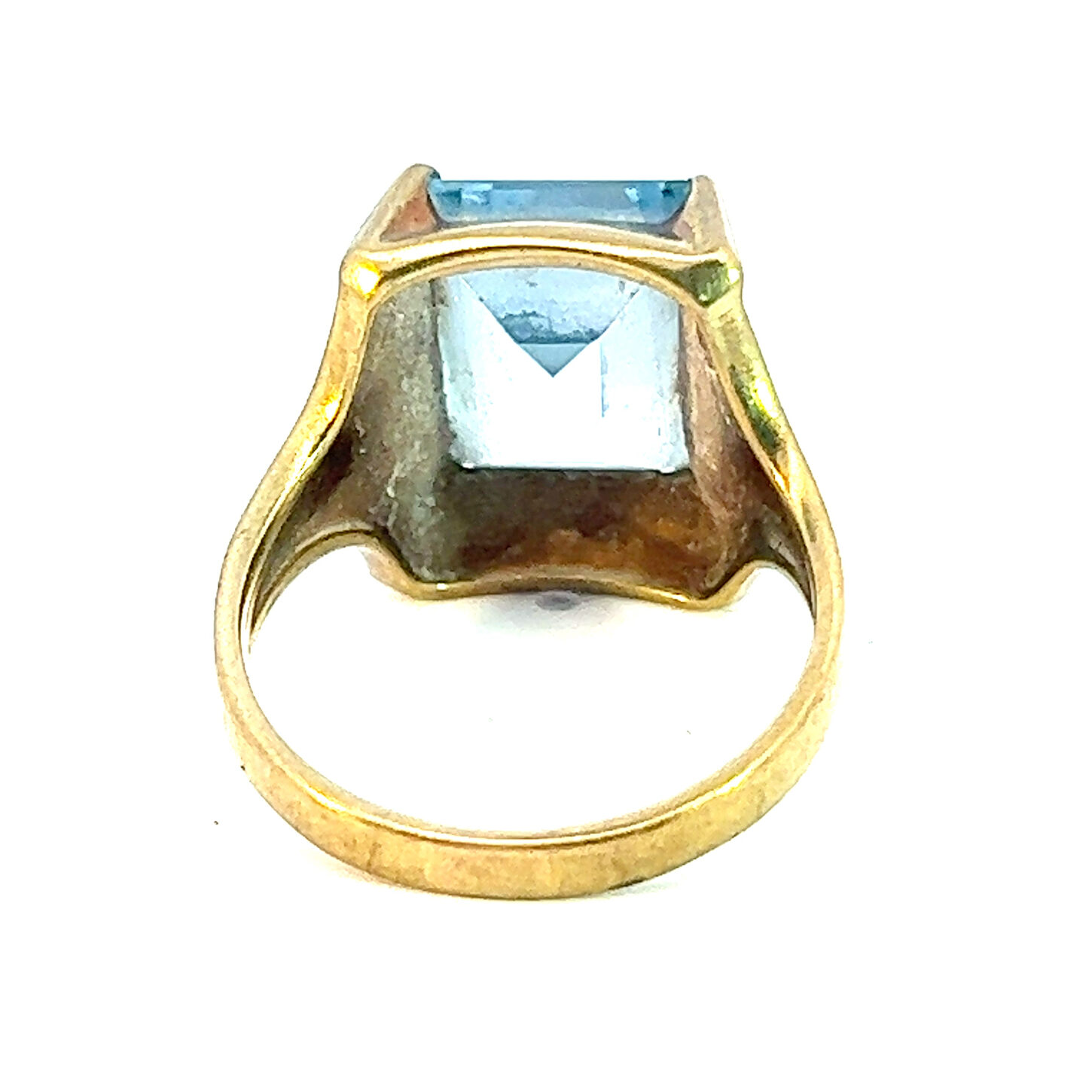 333 Gold Ring, mit Blautopas, 6g, Ringgröße 58 Sehr gut sehe Fotos und ...