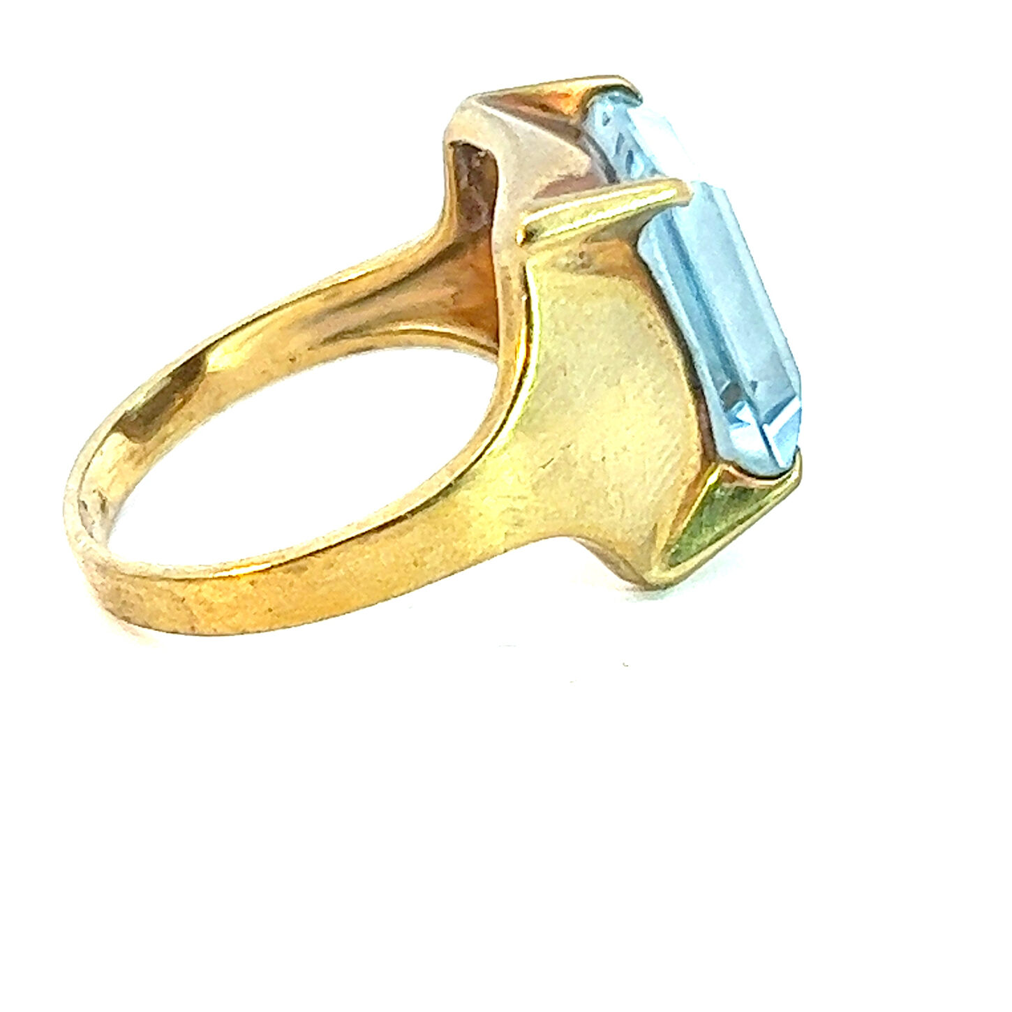 333 Gold Ring, mit Blautopas, 6g, Ringgröße 58 Sehr gut sehe Fotos und ...