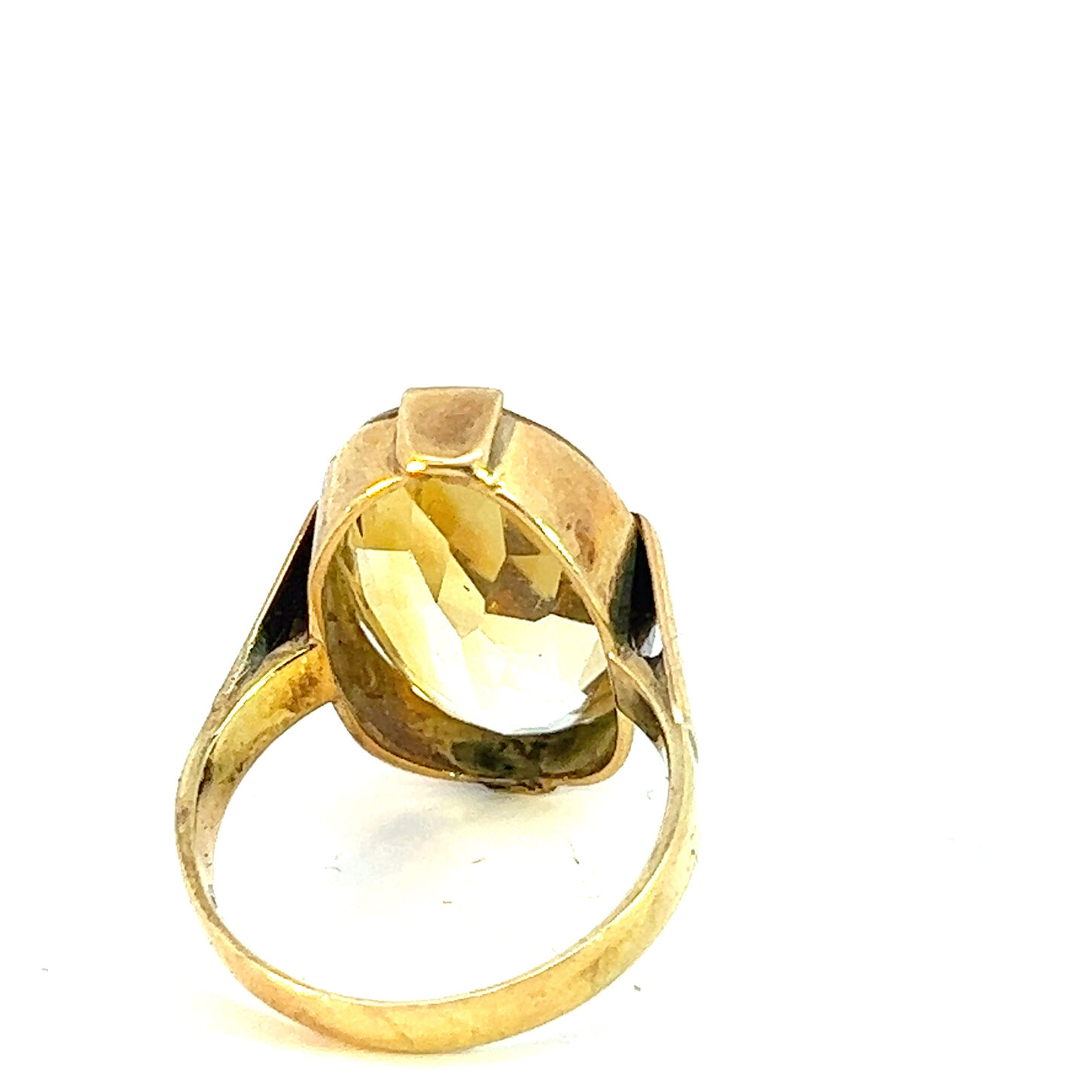 585 Goldring Mit Grnem Stein