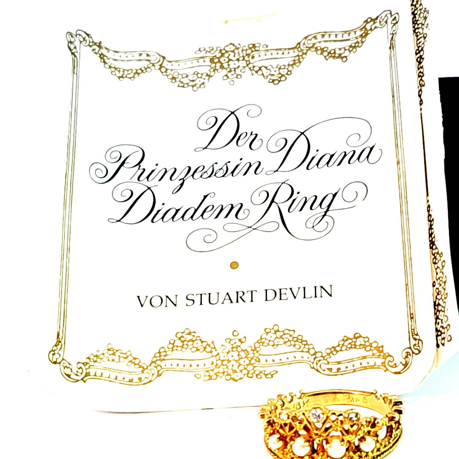Deutschland 750 Gold Der Prinzessin Diana Diadem Ring von Stuart Devlin ...