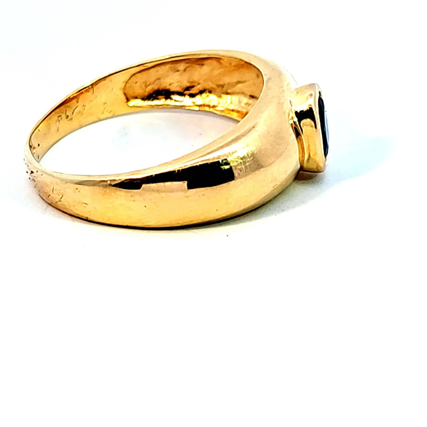 585 Gold Ring mit Saphir, 4,69g, Ringgröße 65 Sehr gut, siehe Fotos und ...