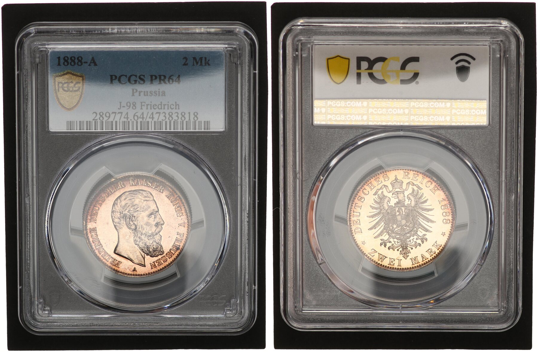 Preussen - Deutsches Kaiserreich 2 Mark 1888 A 2 Reichsmark Friedrich ...