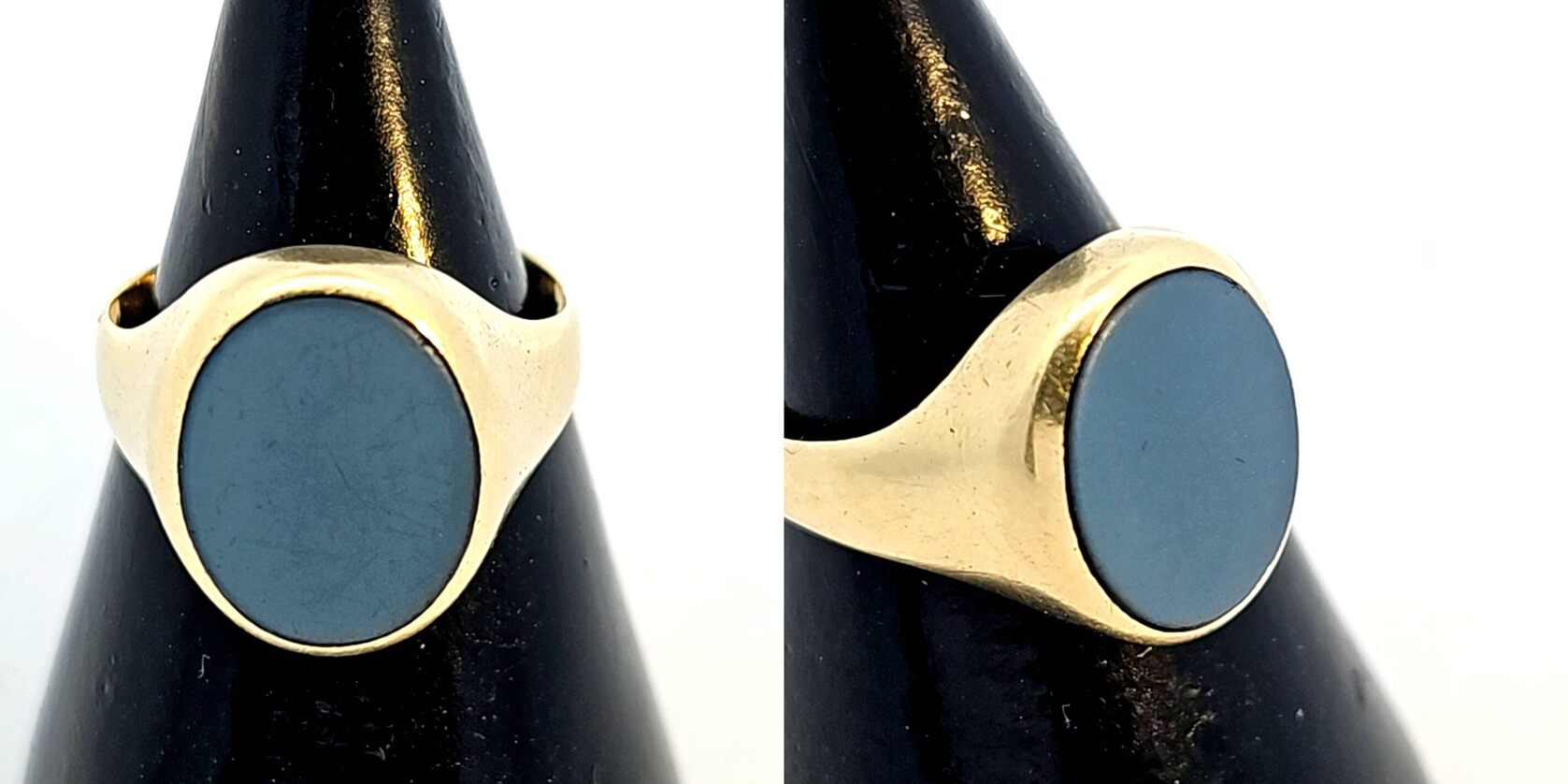 585 Gold Ring mit Lagenstein Ringgröße 48 Sehr gut sehe Fotos und Video ...