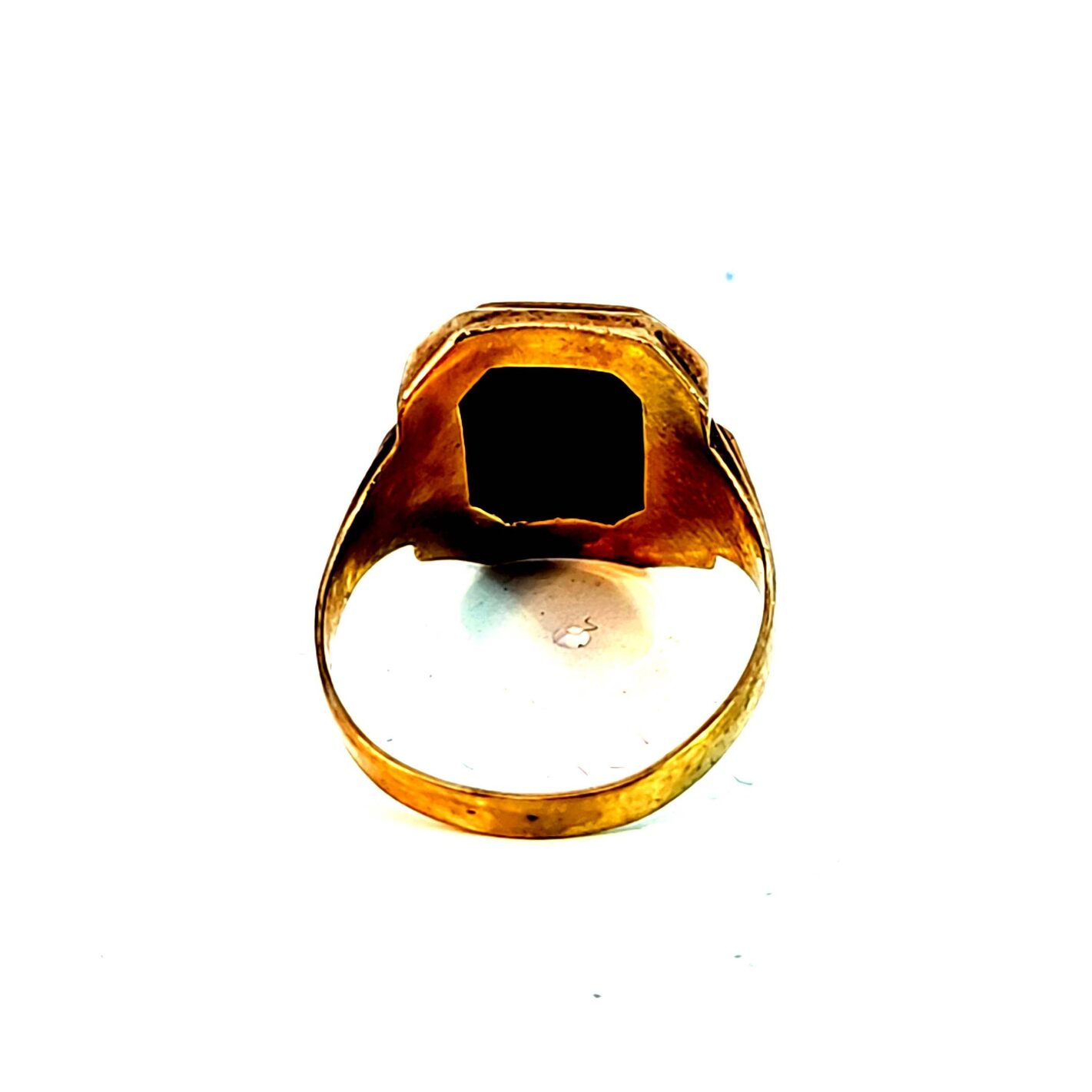 333 Gold Herrenring mit Onyx / Lagenstein 3,2g, Ringgröße 60 Sehr gut ...