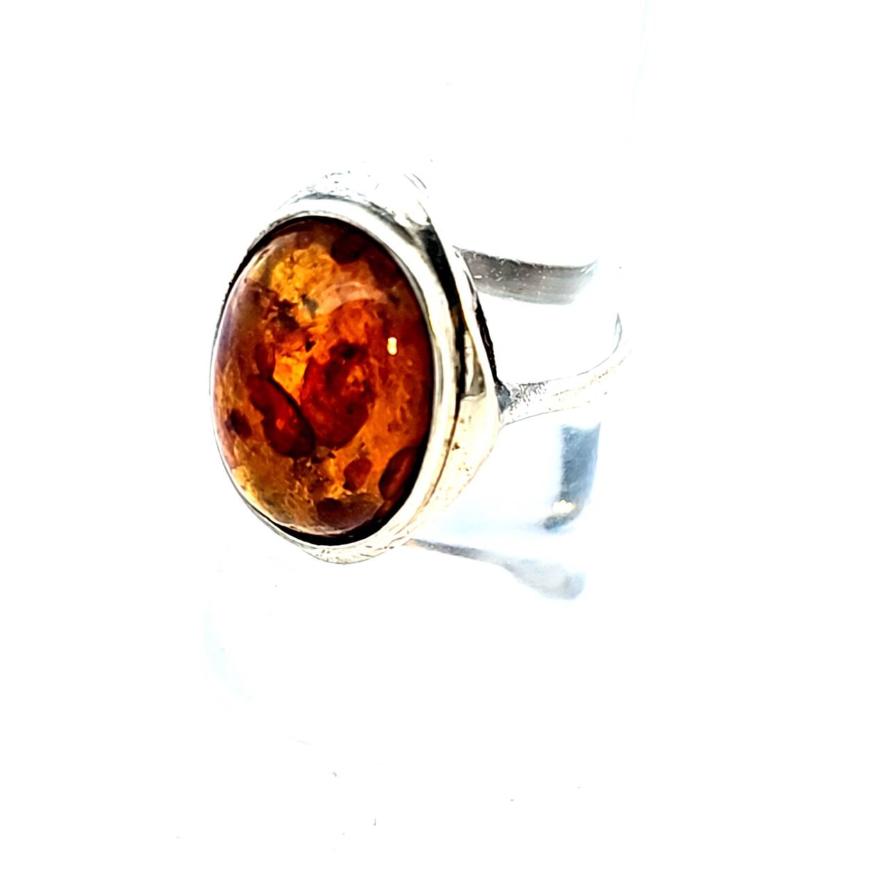 925 Silber Bernstein Ring, 4,23g, 53 Ringgröße sehr guter Zustand ...