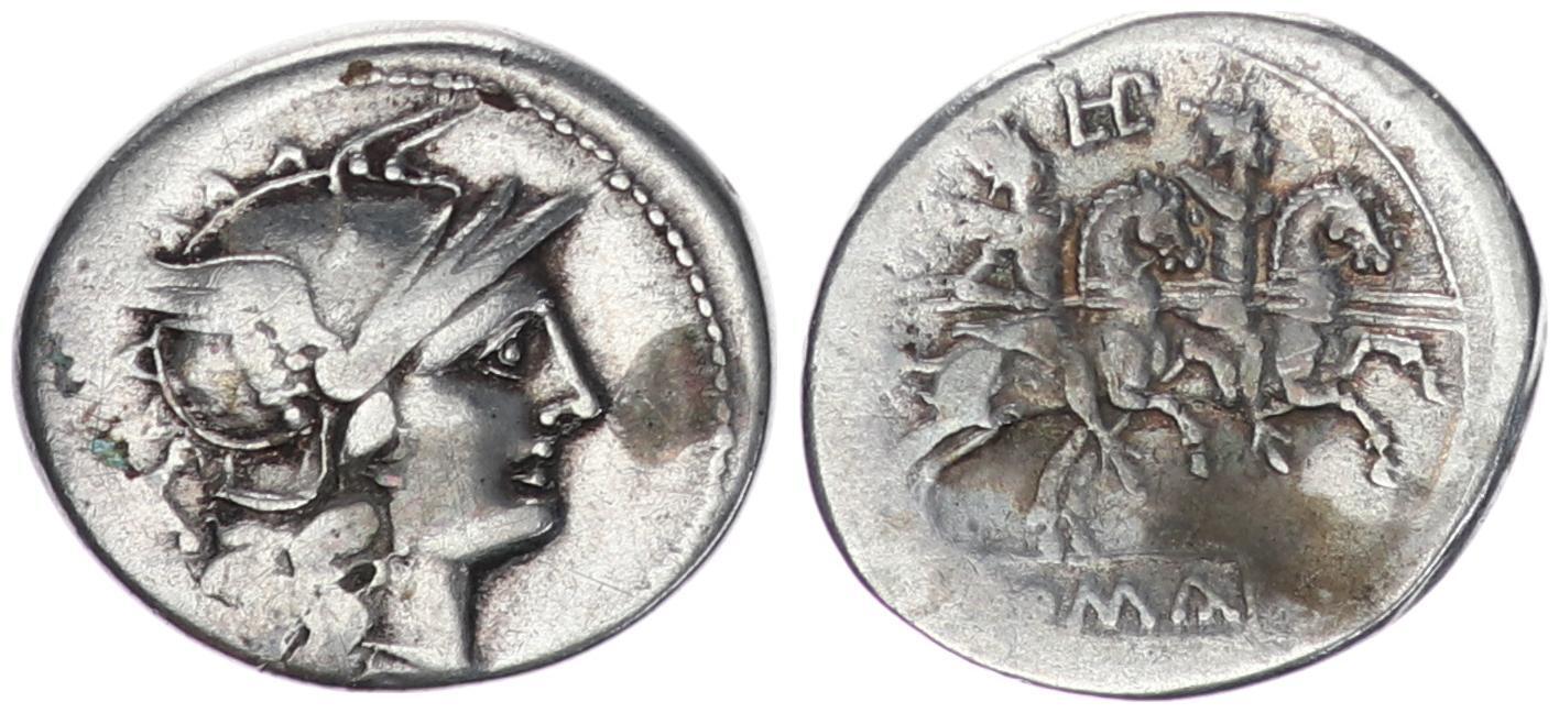 Antike - Römische Republik Denar 189 - 180 BC Anonym - Rom f.ss | MA-Shops