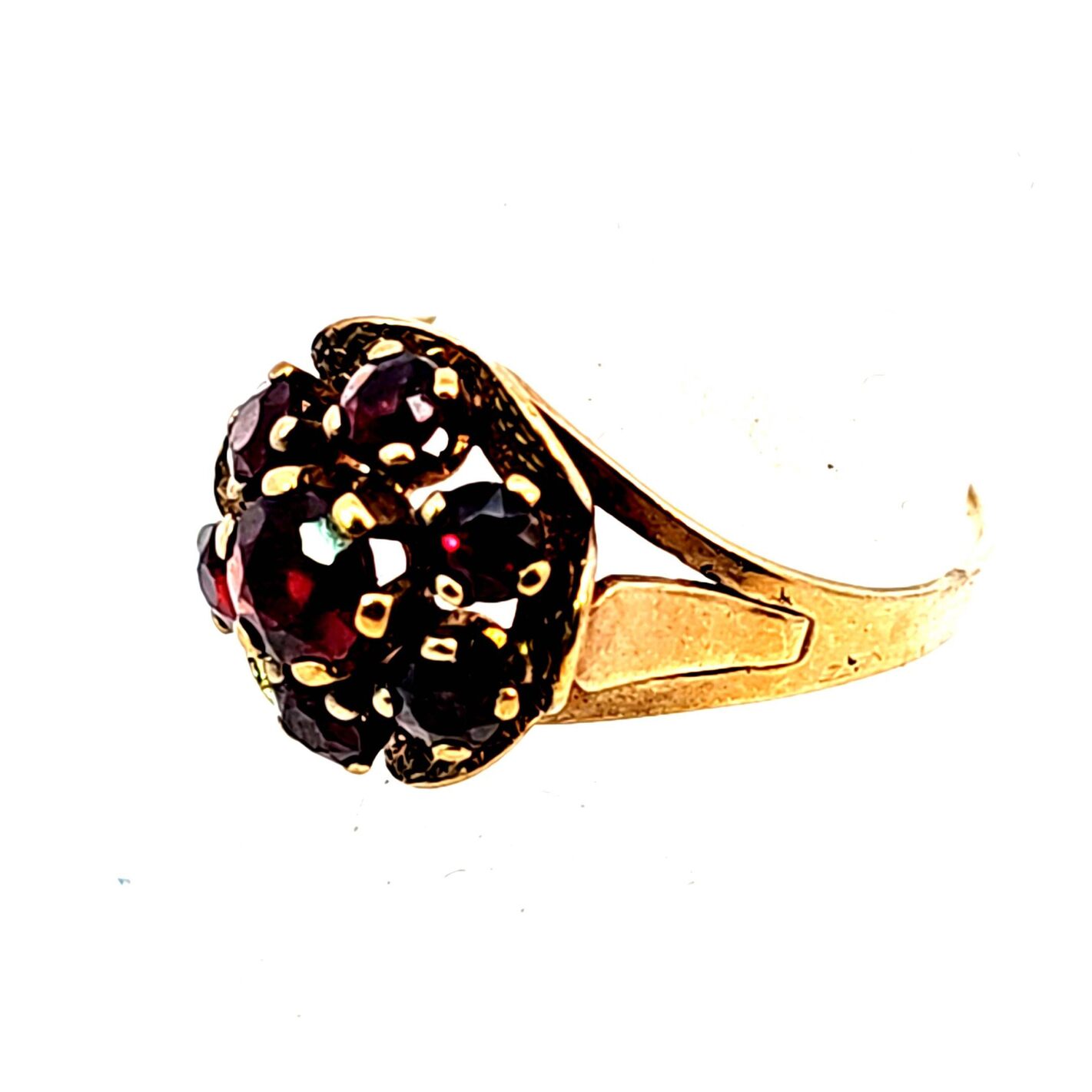 333 Gold Ring mit granat Stein, 3,2g, Ringgröße 59 sehr guter Zustand ...