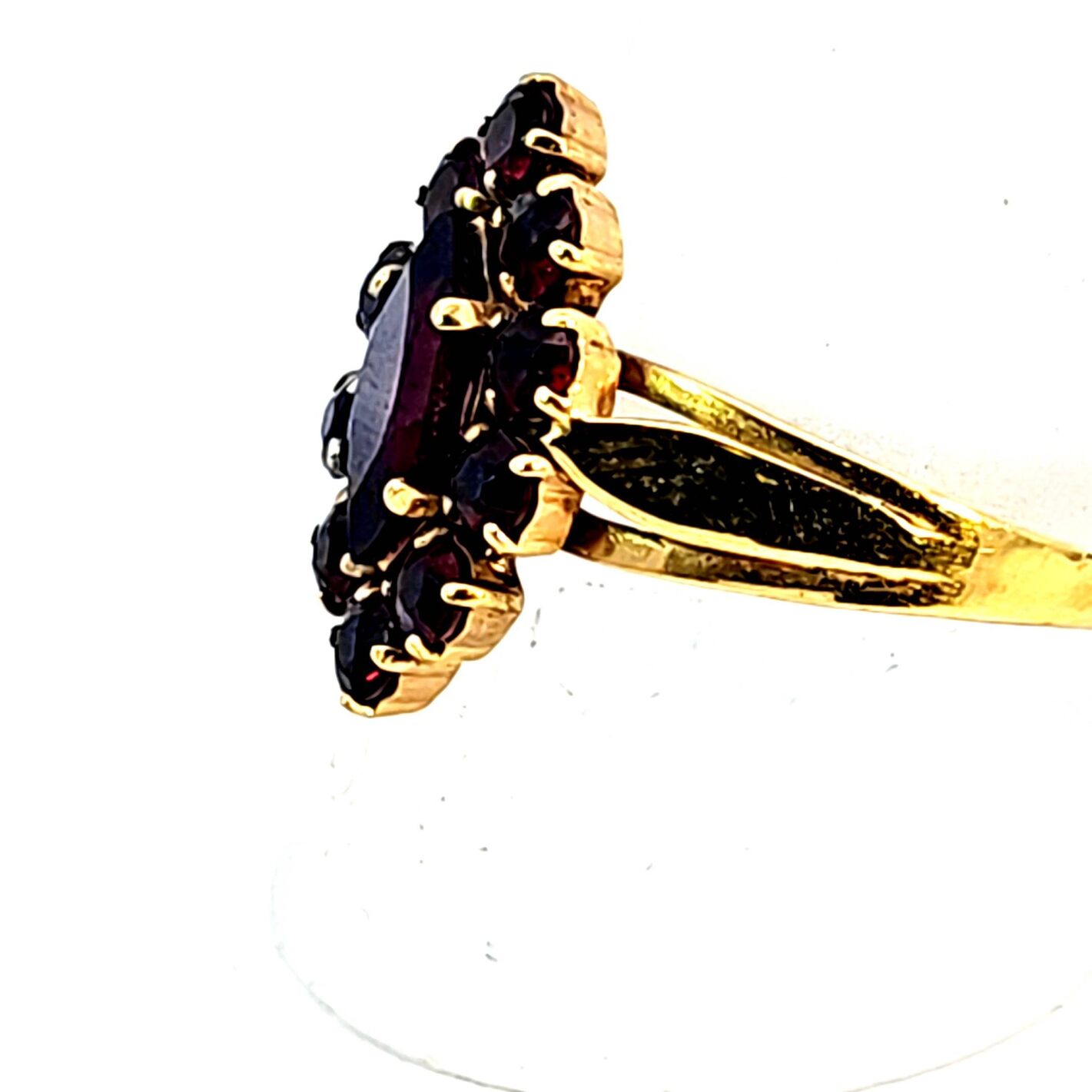 333 Gold Ring mit Granat Stein, 2,3g, Ringgröße 62-63 sehr guter ...