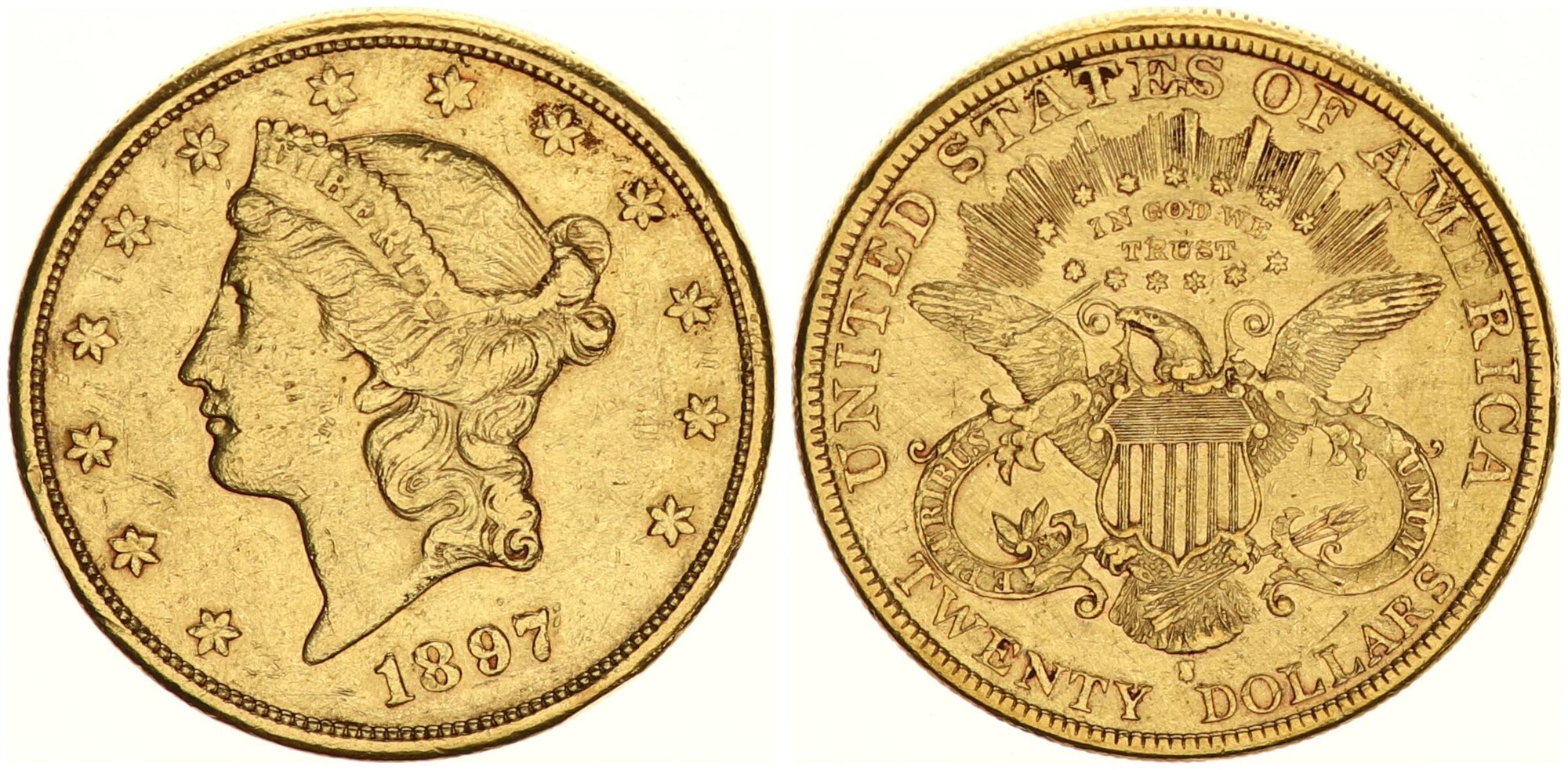 United States of America 20 Dollar 1897 S USA 20 $ Liberty Head Gold ...