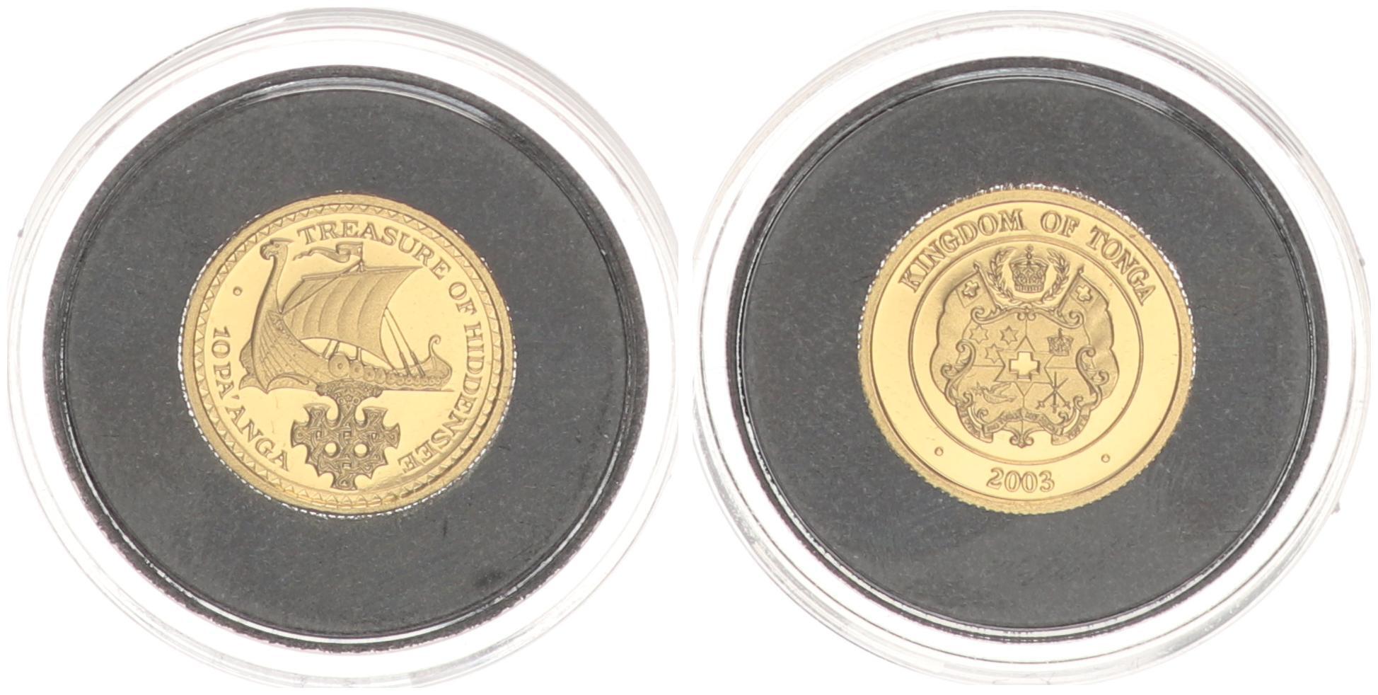 Tonga 10 Pa'anga 2003 Treasure of Hiddensee 1/25oz PP in Kapsel | MA-Shops