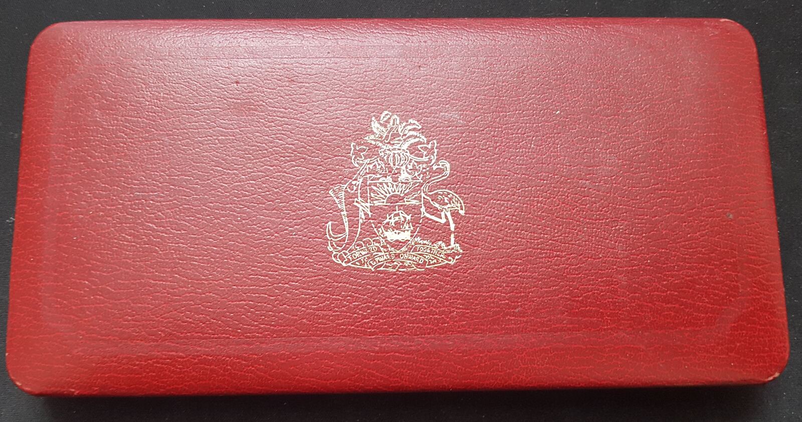 Bahamas KMS 1975 Bahama coin Proof Set, Franklin Mint PP, angelaufen ...