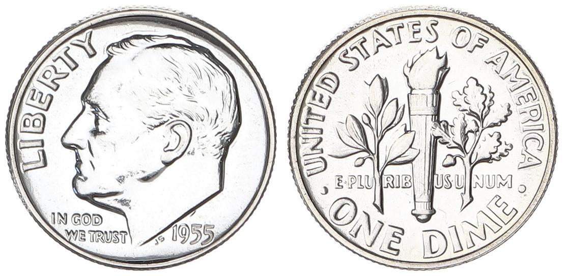 The United States of America One Dime 1955 PP | MA-Shops