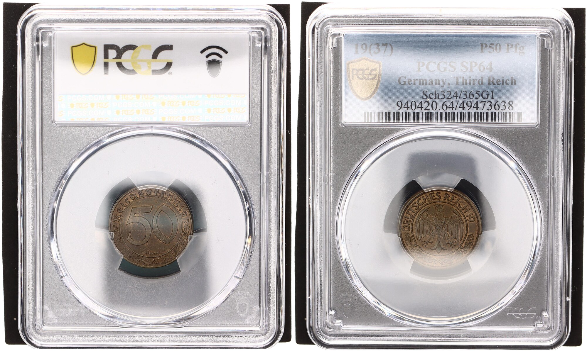 Germany, Third Reich P50 Pfennig (1937) Probe SP64 | MA-Shops