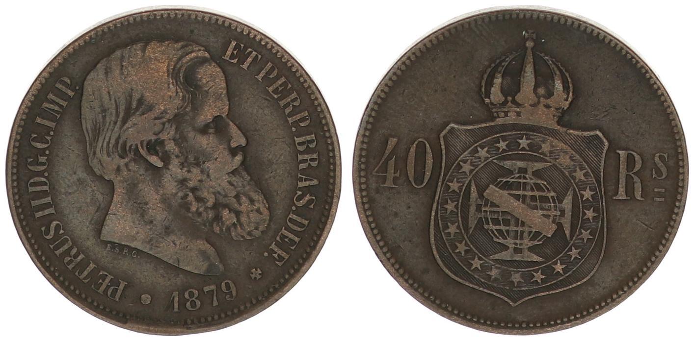 Brasilien 40 Reis 1879 ss | MA-Shops