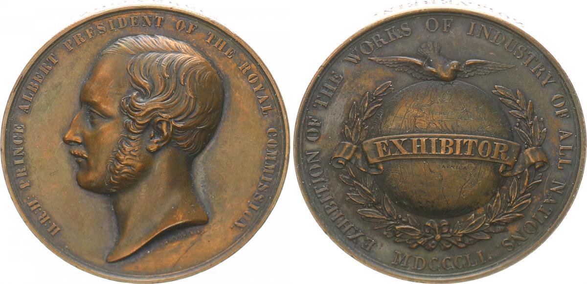 Großbritannien -London Medaille in Bronze (1794) 1851 Prince Albert ...