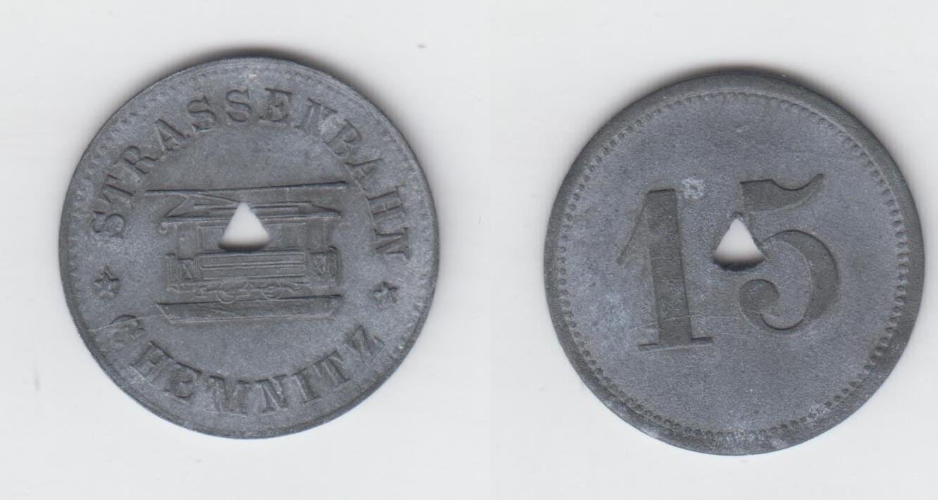 Deutschland / Chemnitz 15 Pfennig Strassenbahnen Chemnitz ss-vz | MA-Shops
