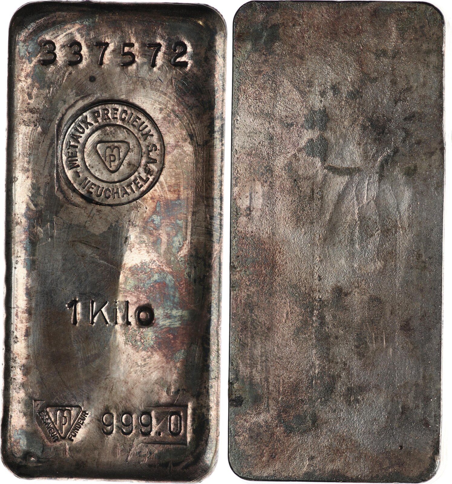 1 Kg Silberbarren 1979 1000g alter Gussbarren | MA-Shops