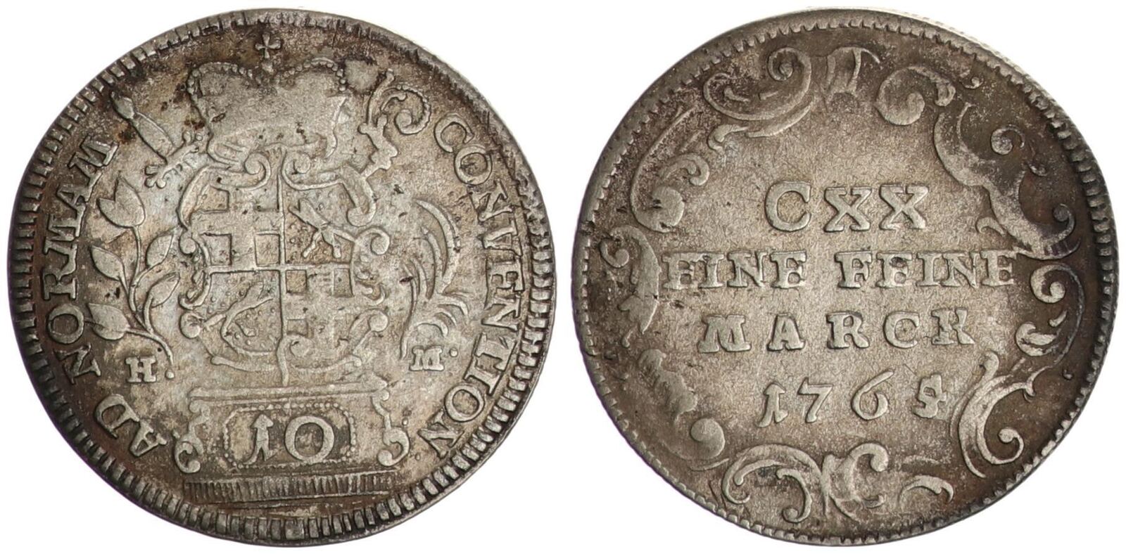 Fulda Bistum 10 Kreuzer 1765 letzte Zahl im Jahr geändert ss | MA-Shops