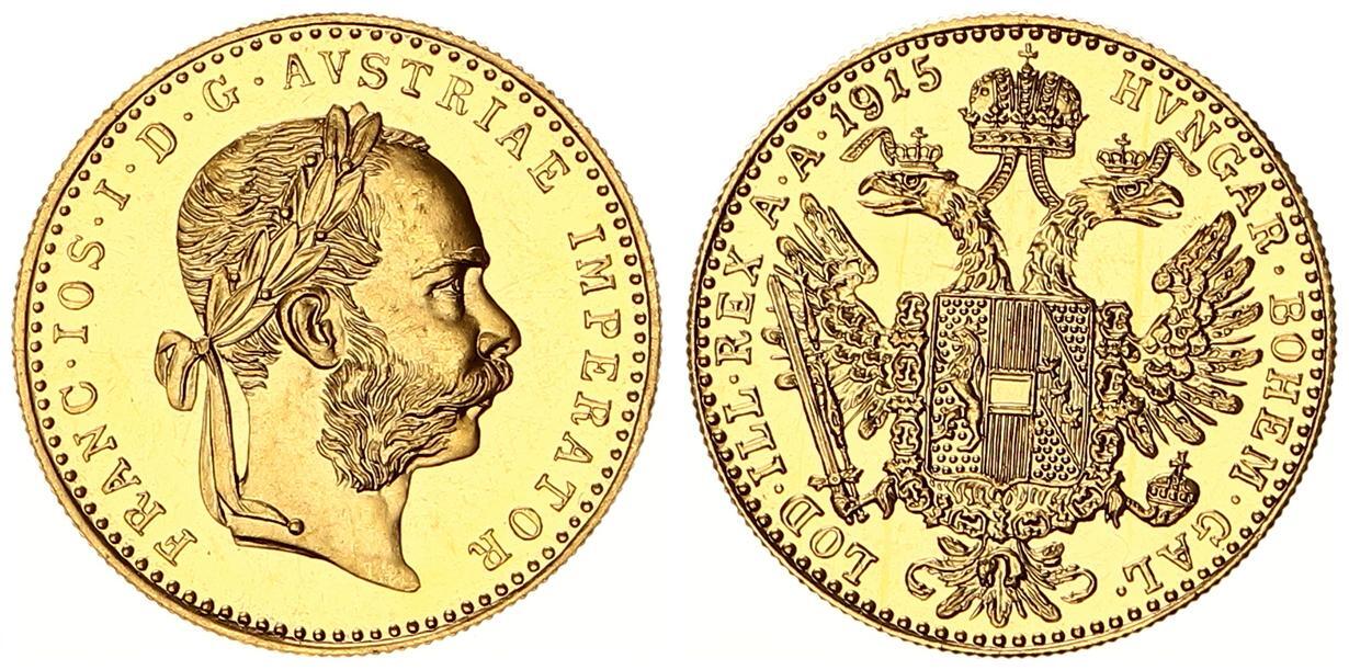 Österreich Ungarn 1 Dukat Gold 1915 Franz Joseph I. (1848-1916 ...
