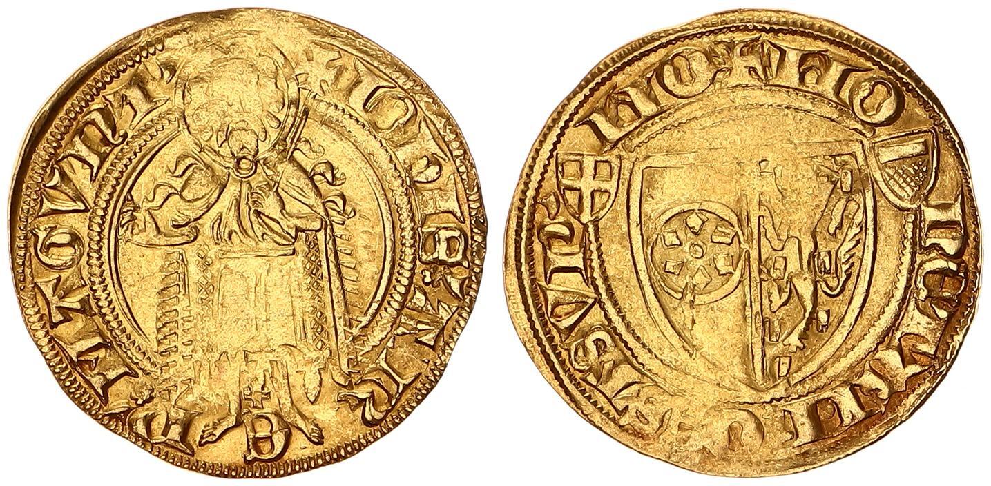 Erzbistum Mainz Goldgulden ohne Jahr, 1414-1417 Graf Johann II. von ...